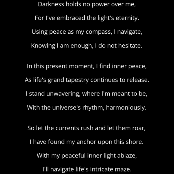 Eternal Light - Geometric Poems